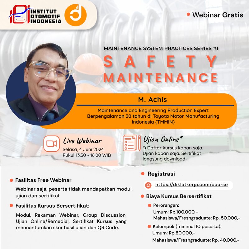 diklatkerja | Safety Maintenance